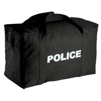Large Canvas Police Gear Bag - Black – Strategic Defense and Logistics Inc.